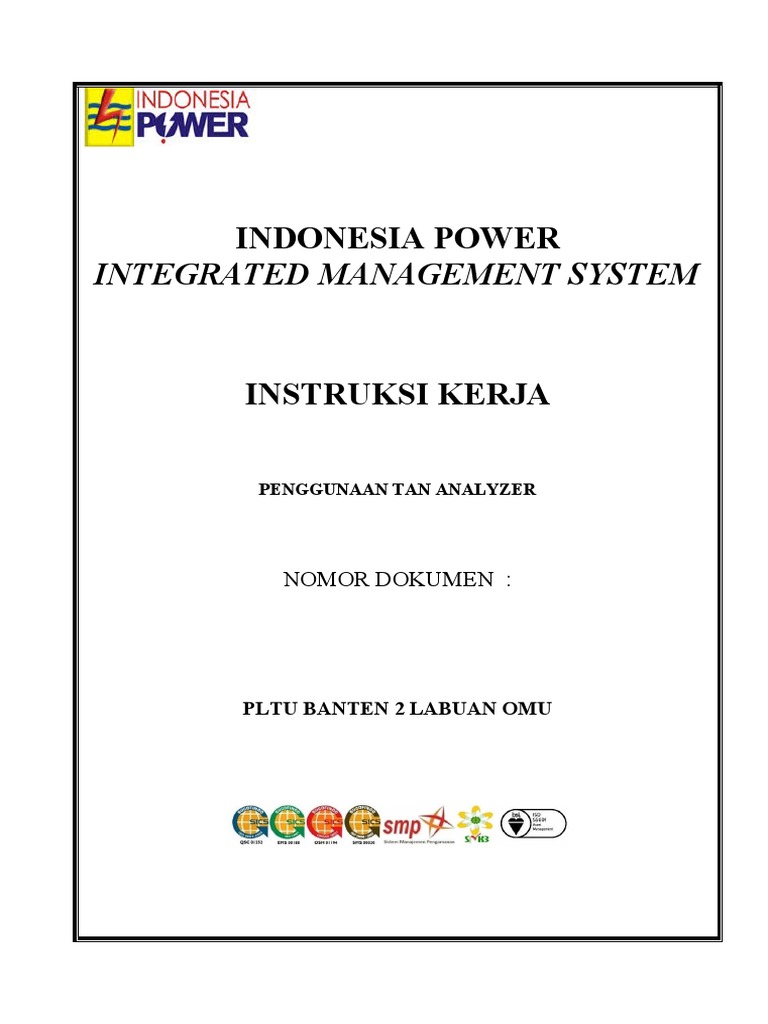 IK Penggunaan TAN Analyzer | PDF
