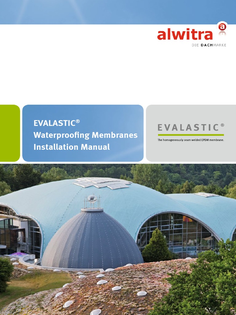 Alwitra EVALASTIC Installation Manual 04 2016 | PDF | Roof | Welding