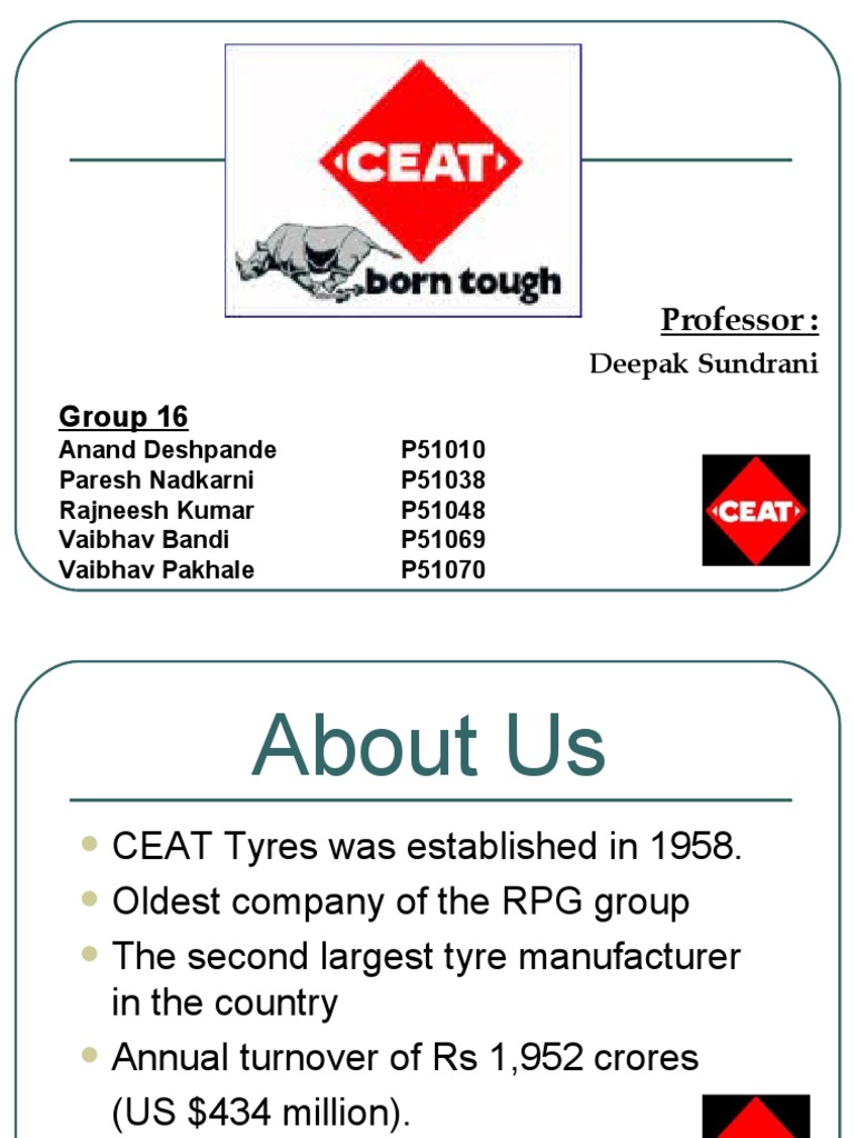 CEAT Presentation | PDF | Retail | Iso 9000