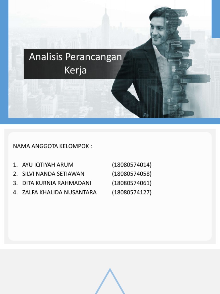 Analisis Perancangan Kerja | PDF