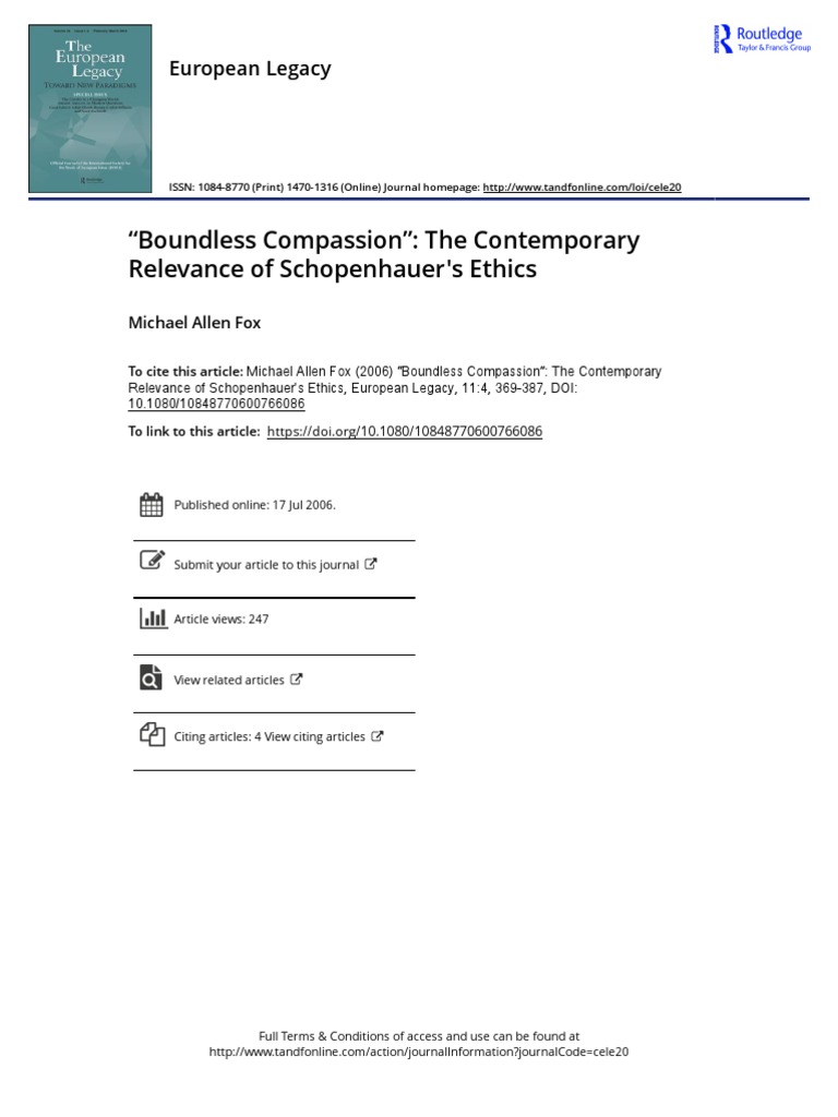Boundless Compassion | PDF | Arthur Schopenhauer | Compassion