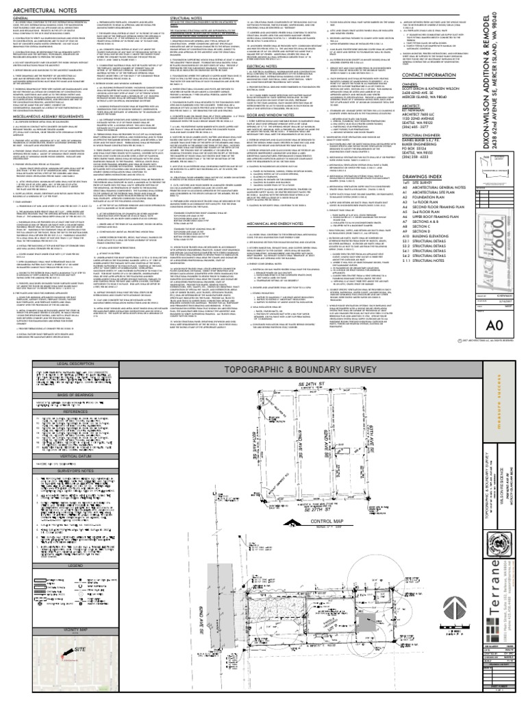 Architectural Notes: Contact Information | PDF | Framing (Construction ...
