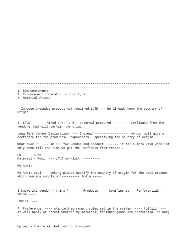 Preference IN SAP GTS Karunkar | PDF | Business Process | Supply Chain ...