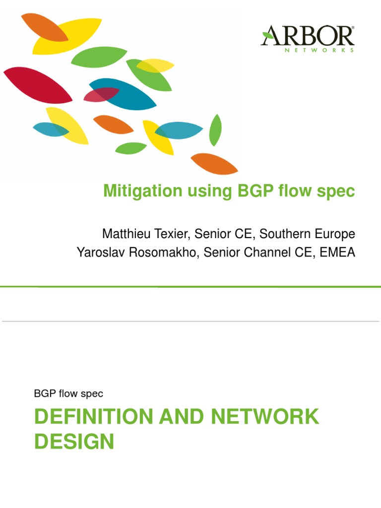 BGP Flow Spec Mitigation Guide | PDF | Router (Computing) | Multiprotocol Label Switching