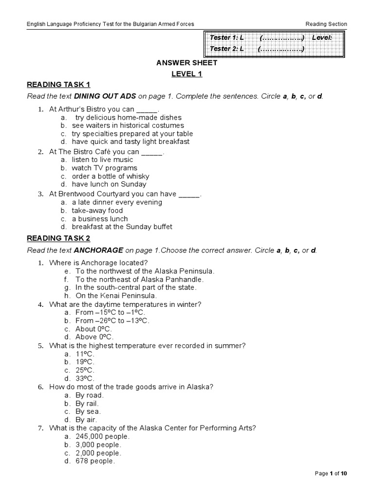 Reading Answer Sheet | PDF | Rhodes | The United States