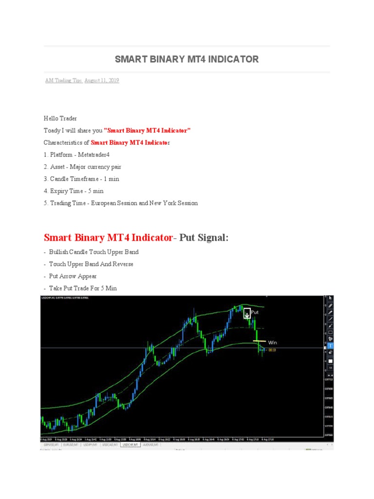 Smart Binary MT4 Indicator Trading Tips | PDF