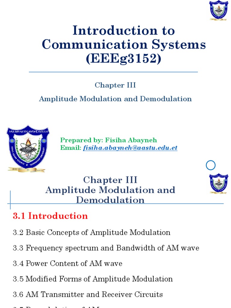 Chapter 3 - Lec-1 | PDF | Modulation | Frequency Modulation
