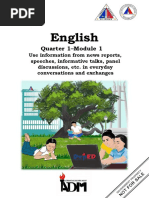 Quarter 1 - Module 1 - Lesson 1 - ENGLISH 10 | PDF | News | Learning