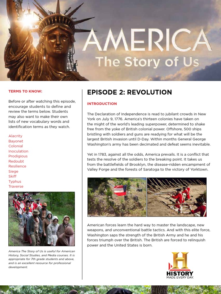America Episode2 Guide FIN | PDF | George Washington | Military Science
