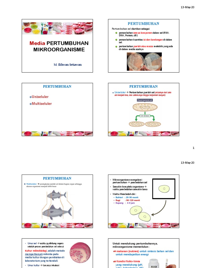 04 Media Pertumbuhan Mikroorganisme-1 | PDF