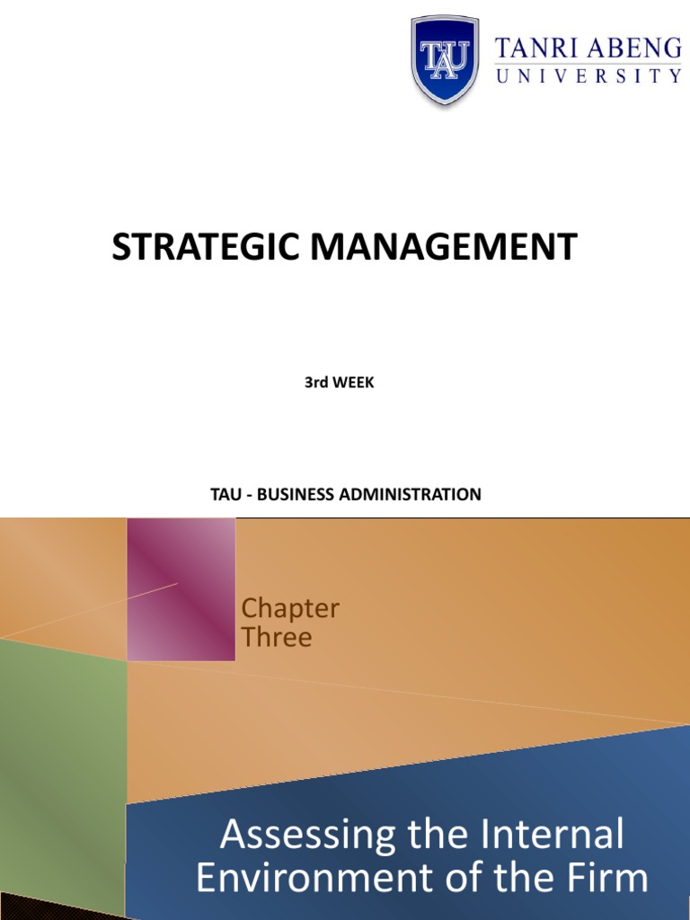 3rd Week - Strategic Management | PDF | Value Chain | Logistics
