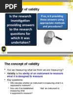 Validation of Instruments Sample | PDF | Validity (Statistics ...
