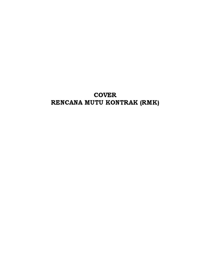 Lampiran 4 Format RMK Penyedia Jasa | PDF
