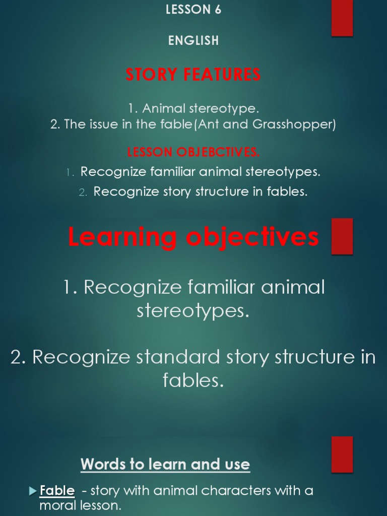 Animal Stereotypes and Story Structure in Fables | PDF | Fable