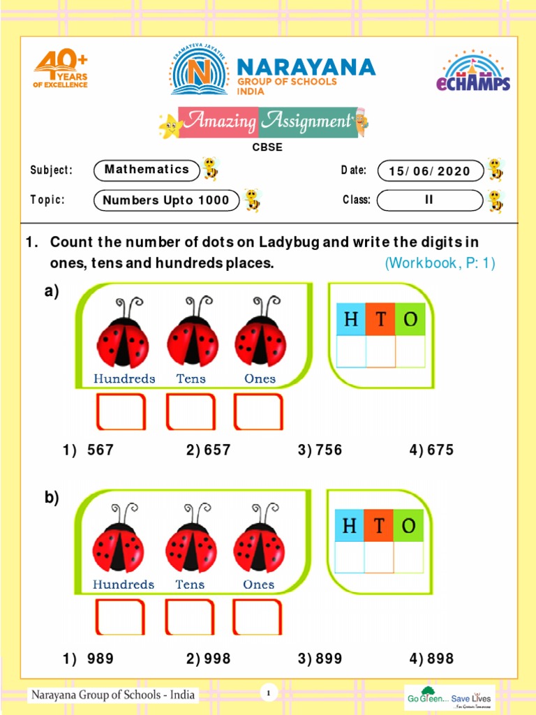 Metros Class Ii Maths Assignment Day-1 PDF | PDF
