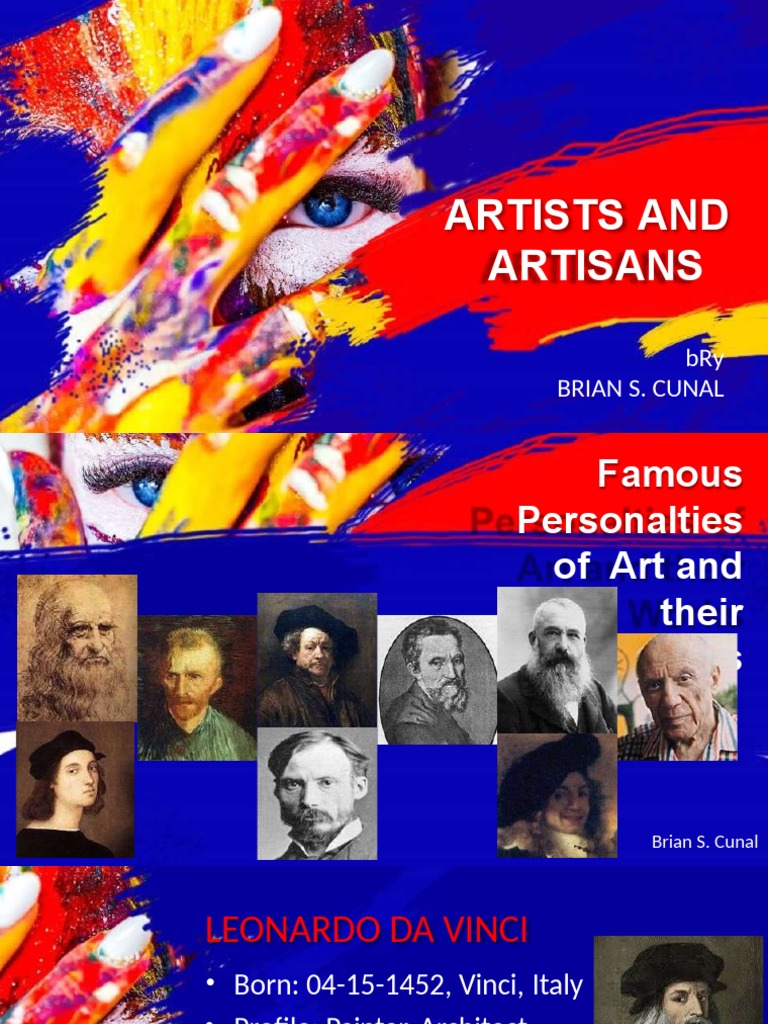 Famous Artists and Their Works | PDF | Plastic Arts | Paintings