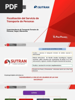 Funciones Y Supervisión De La Sutran Pdf Regulación Transporte