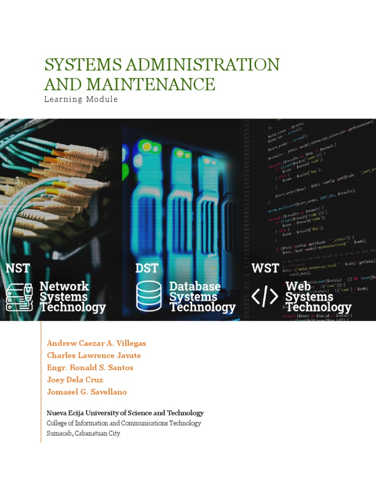 Systems Administration and Maintenance: Learning Module | PDF | System ...