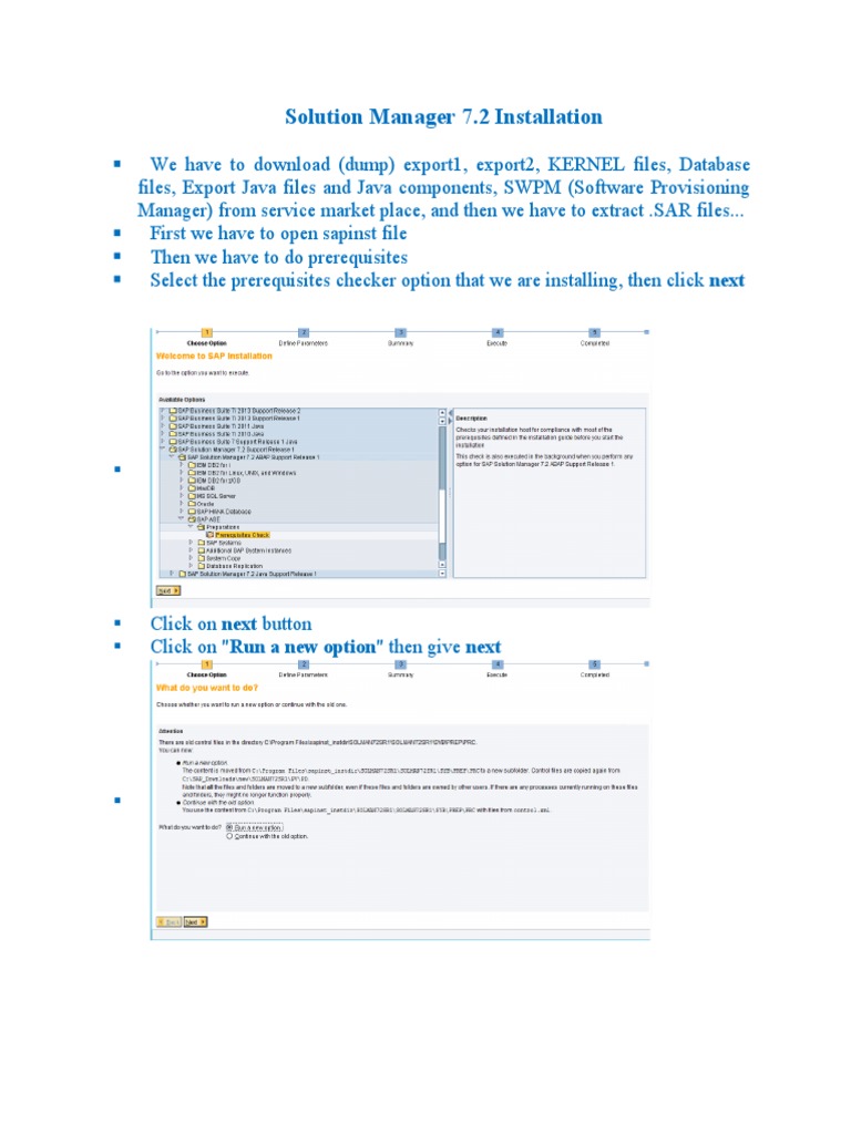 A Step-by-Step Guide to Installing Solution Manager 7.2 with Detailed ...
