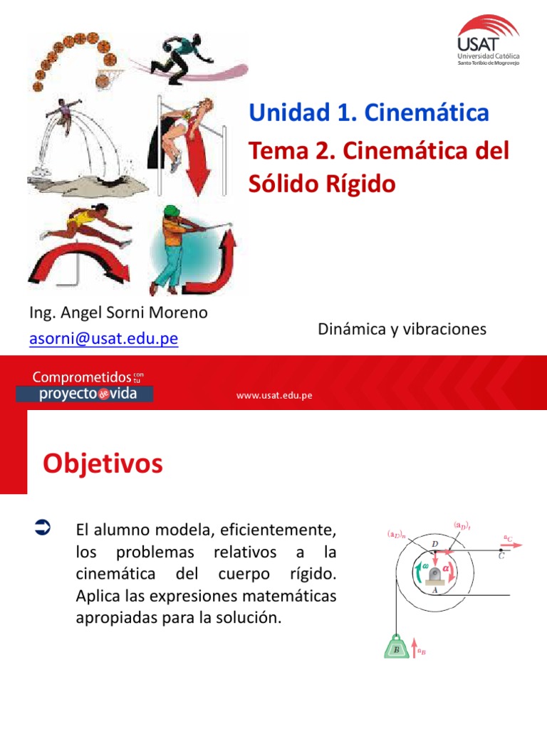 Tema 2. Cinemática Del Sólido Rígido | PDF | Rotación | Cinemática