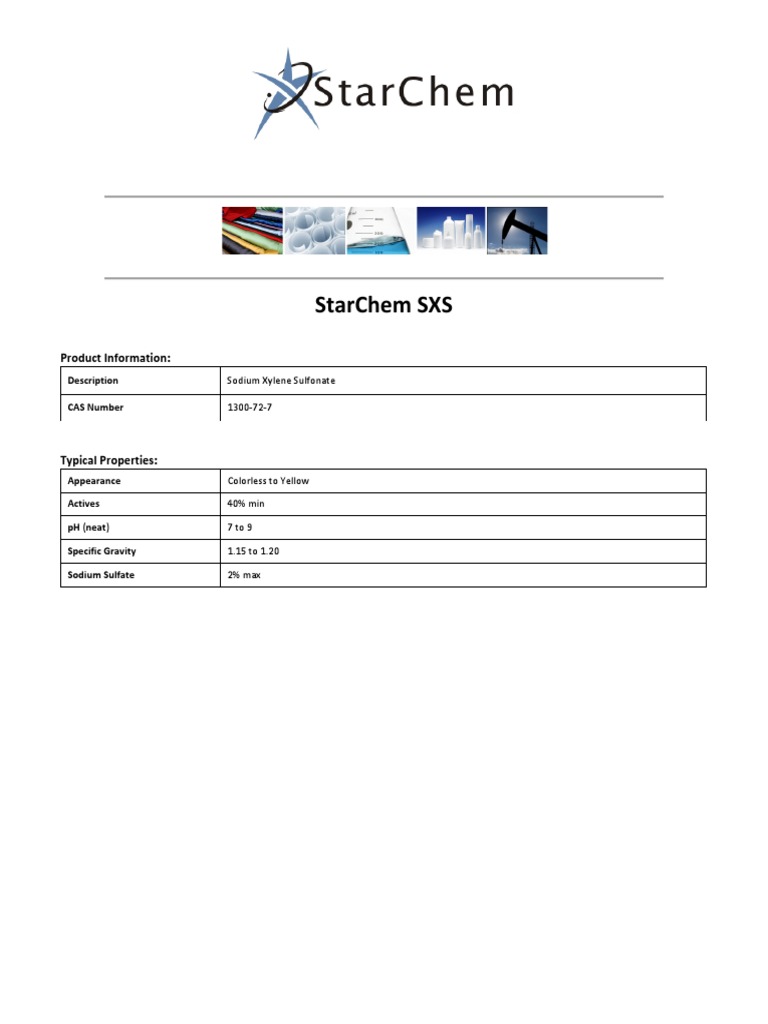 StarChem SXS Spec. Sheet | PDF | Business Law | Justice