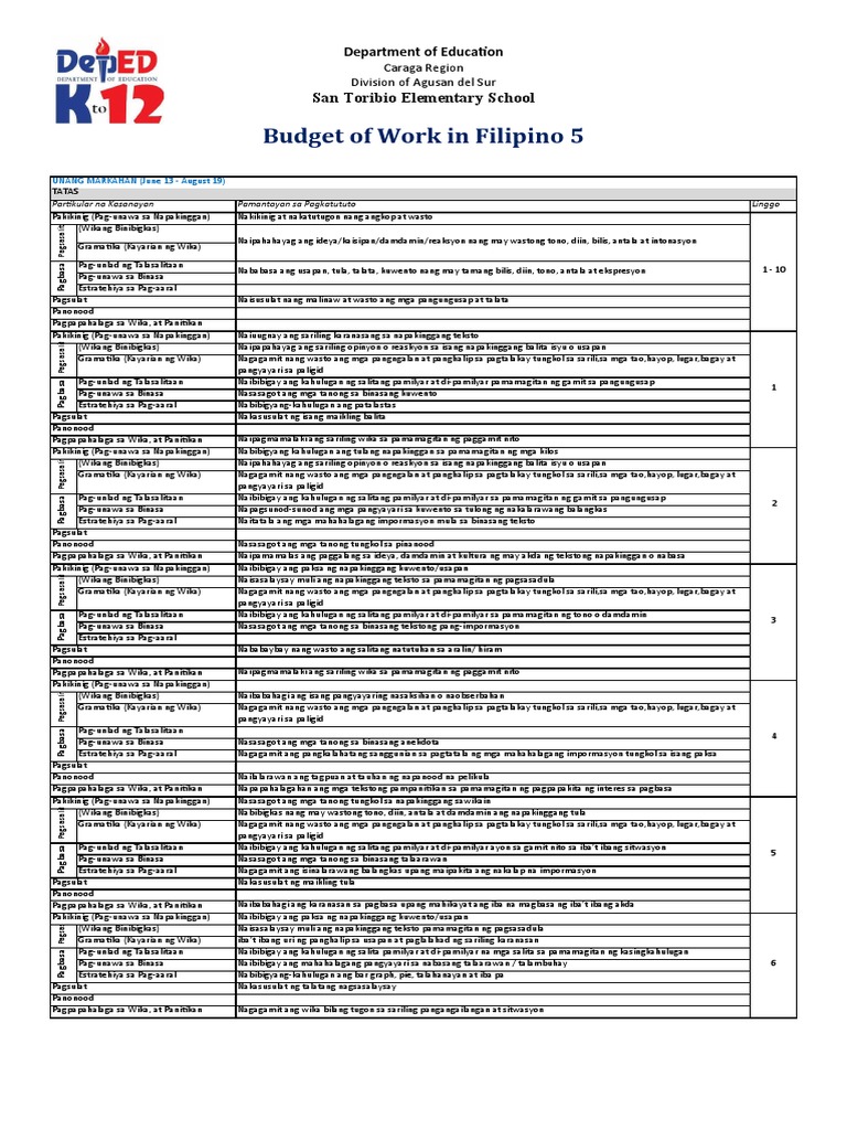 Bow Filipino 5 | PDF
