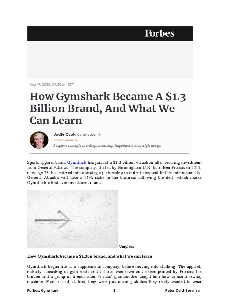 Gymshark: How Gymshark Became A $1.3bn Brand, and What We Can Learn ...