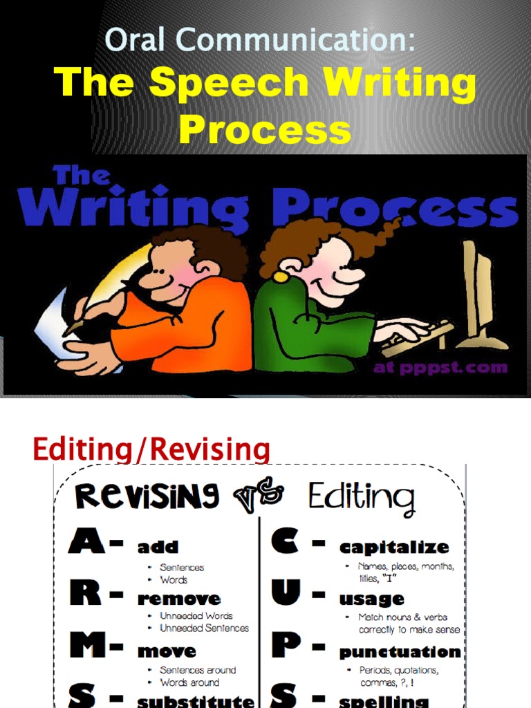 The Speech Writing Process: Oral Communication | PDF