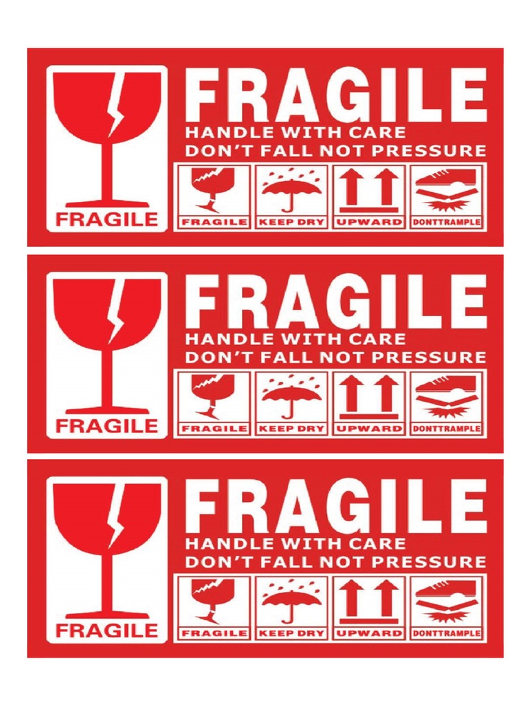 Fragile Sticker | PDF