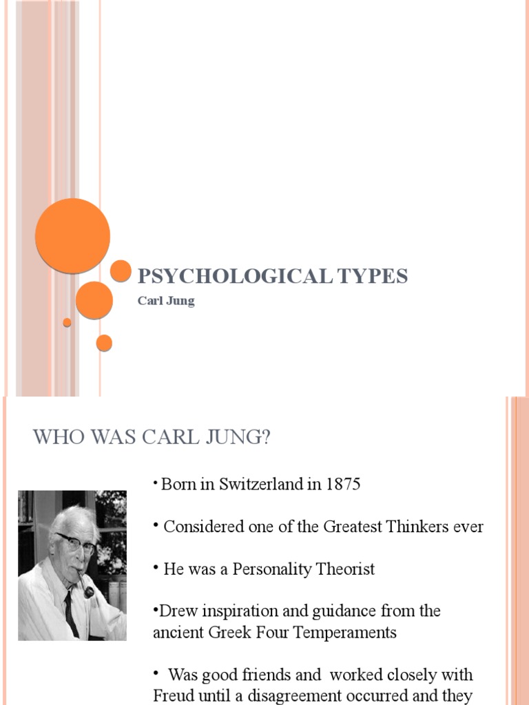 Psychological Types: Carl Jung | PDF | Personality Type | Extraversion And Introversion