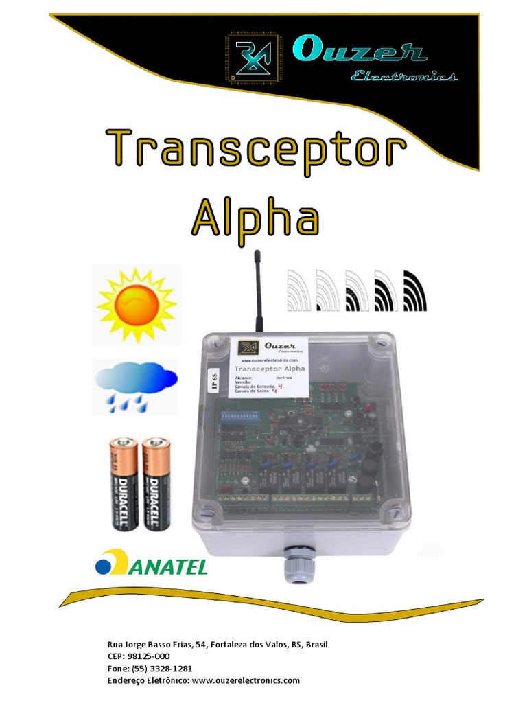 Transceptores Alpha: Comunicação Industrial Eficiente | PDF | Jogos e ...