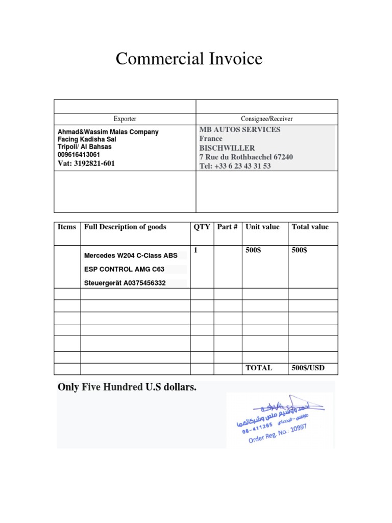 Invoice France | PDF