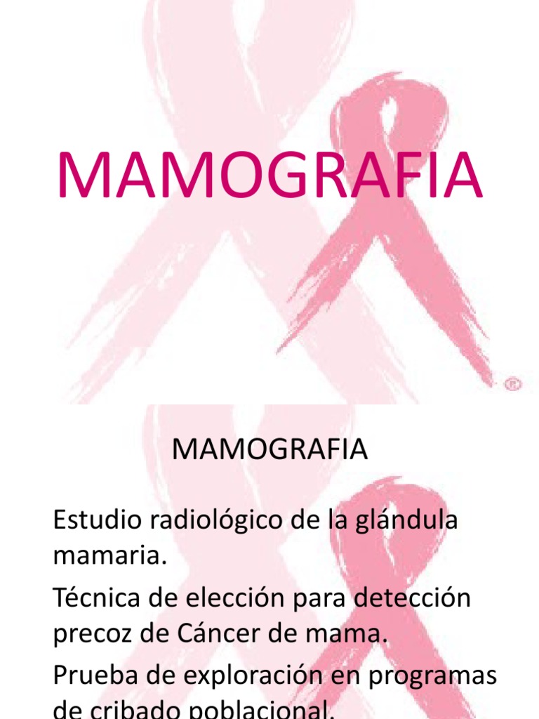MAMOGRAFIA | PDF | Mamografía | Cáncer de mama