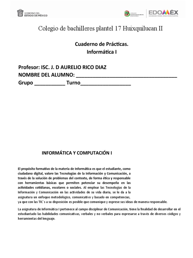 BLOQUE 1 Cuaderno de Practicas | PDF | Programa de computadora | Programación