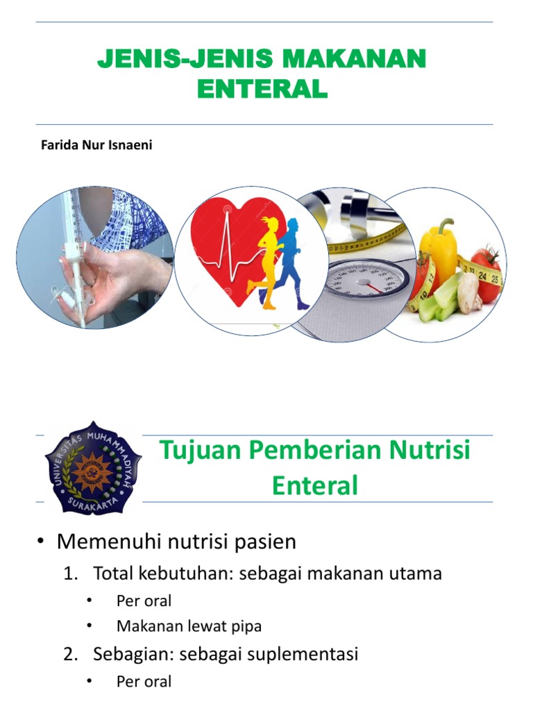 Jenis Formula Makanan Enteral dan Indikasinya | PDF | Kesehatan Holistik