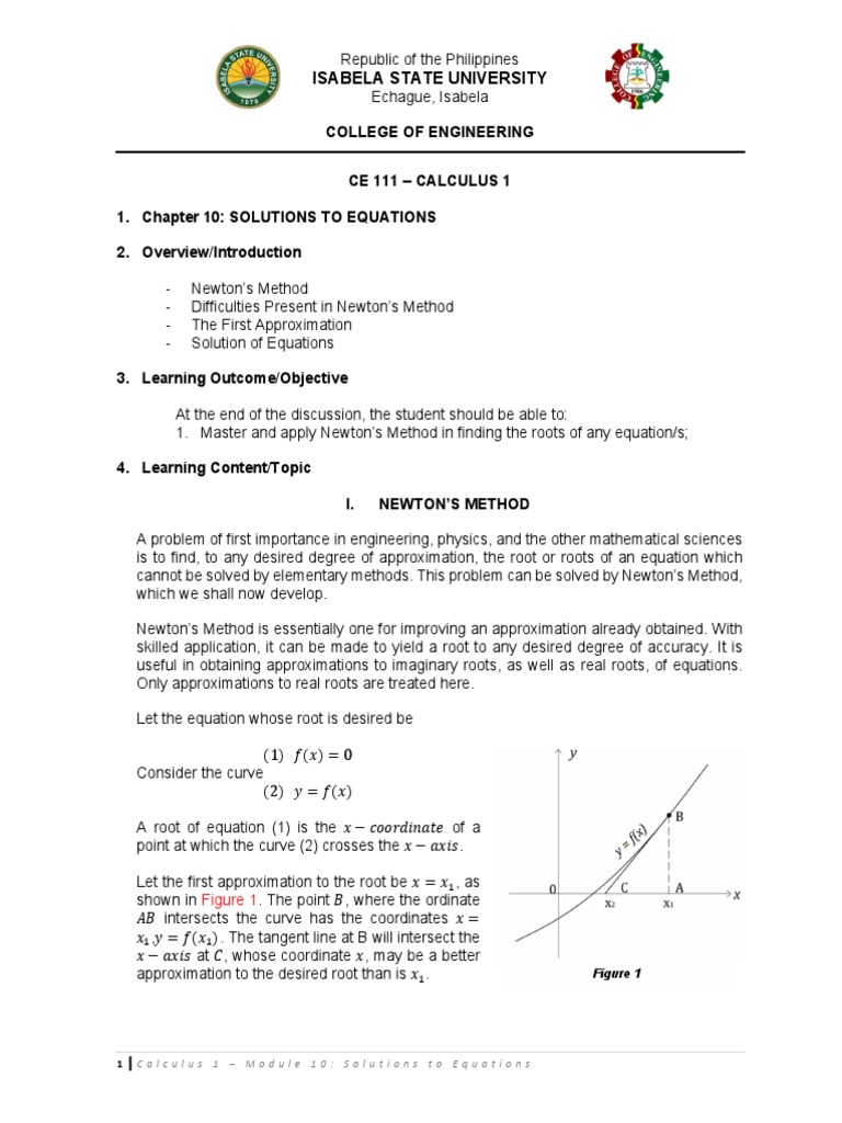 Diff. Calc. Module 10 Solutioins To Equations | PDF | Trigonometric Functions | Approximation