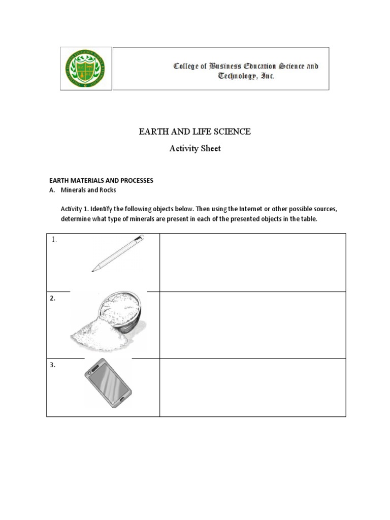 Els Activity Sheet - 6-7 | PDF