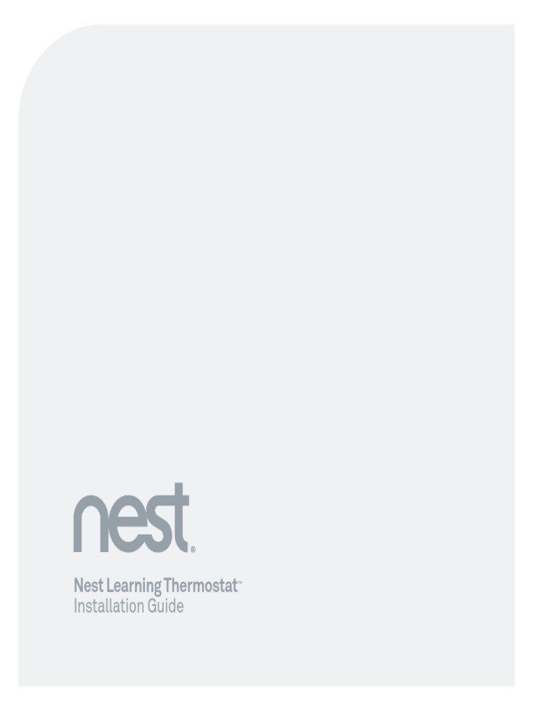 Nest Thermostat Installation Guide UK | PDF | Thermostat | Mains ...
