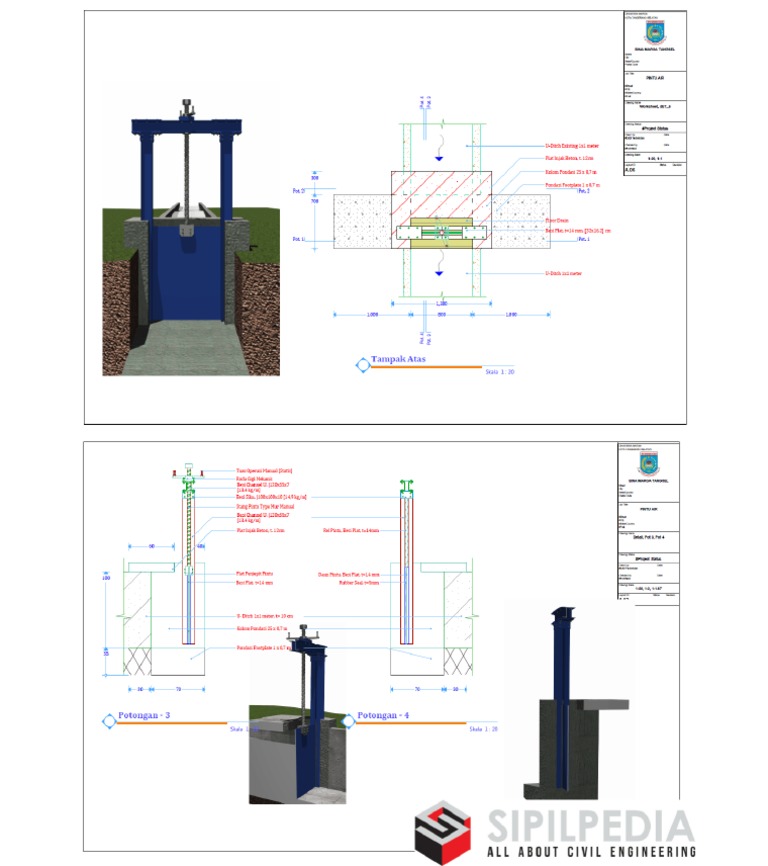 Design Pintu Air | PDF