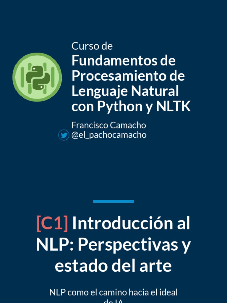 Curso de NLP con Python y NLTK | PDF | Cibernética | Comunicación humana