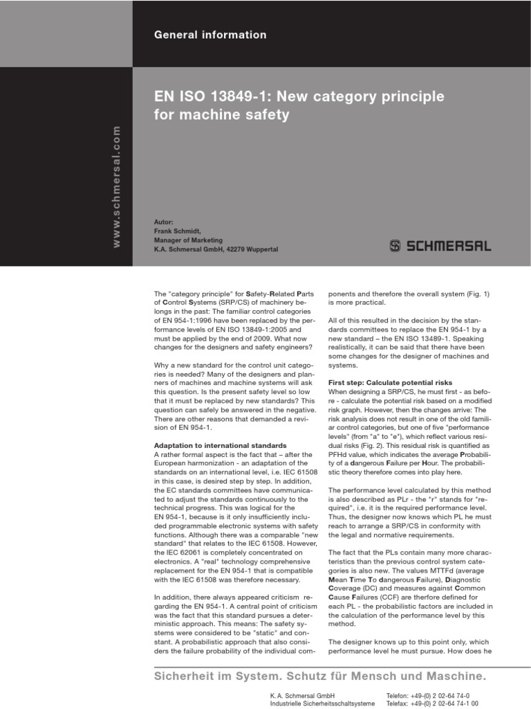 En 13849-1 | PDF | Engineering