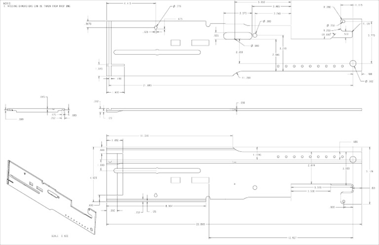 (M2HB Browning Machine Gun .50 Cal) Side Plate, Left Hand DWG No PDF | PDF