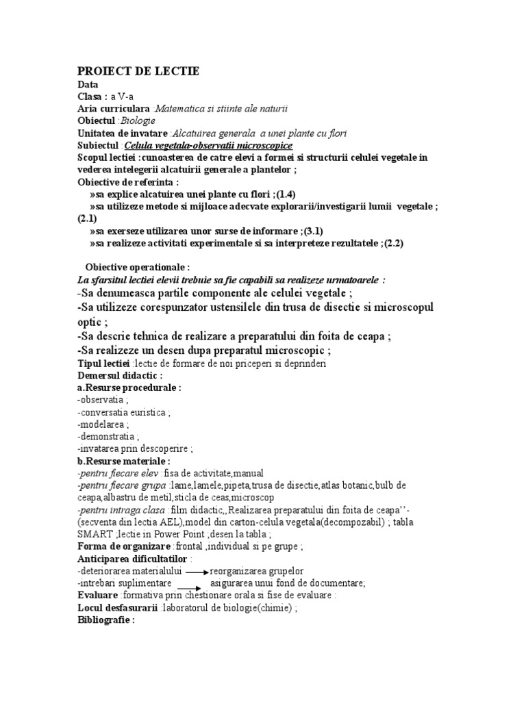 Proiect Celula | PDF