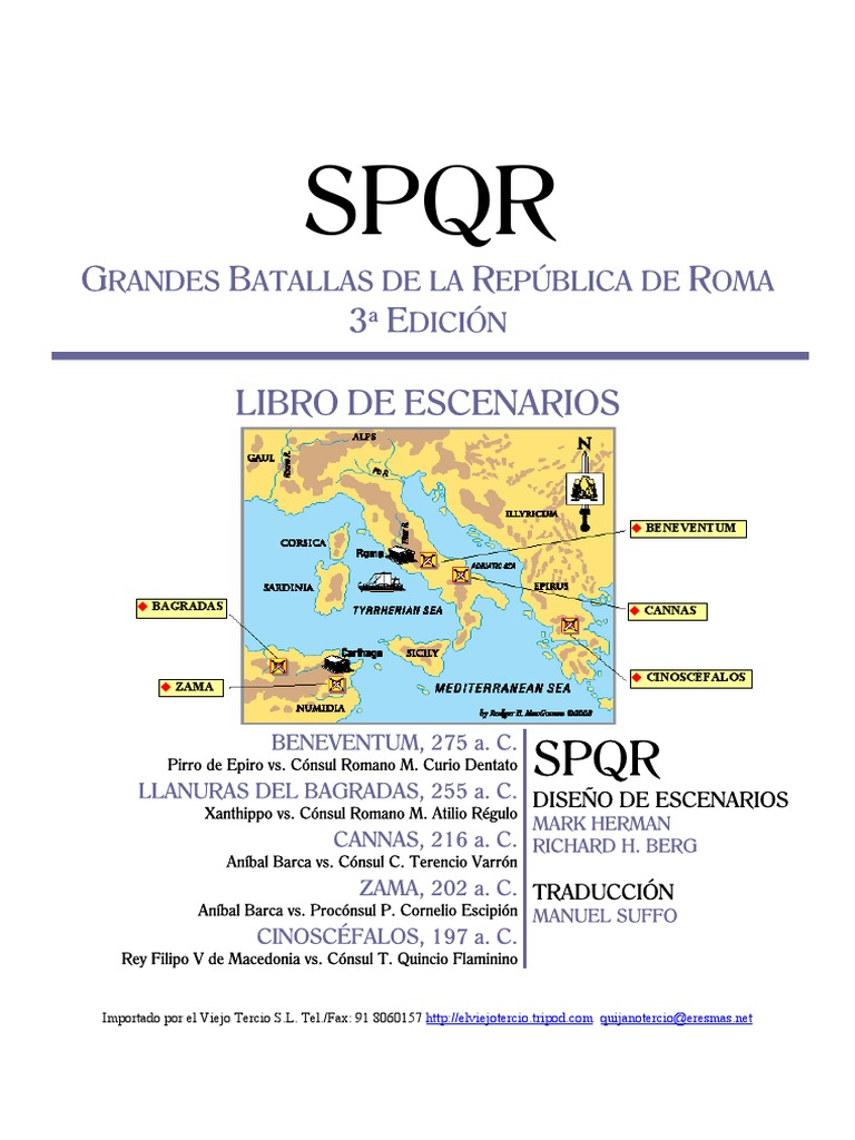 SPQR Deluxe - Escenarios (Trad) | PDF | Europa antigua | Ciencia militar