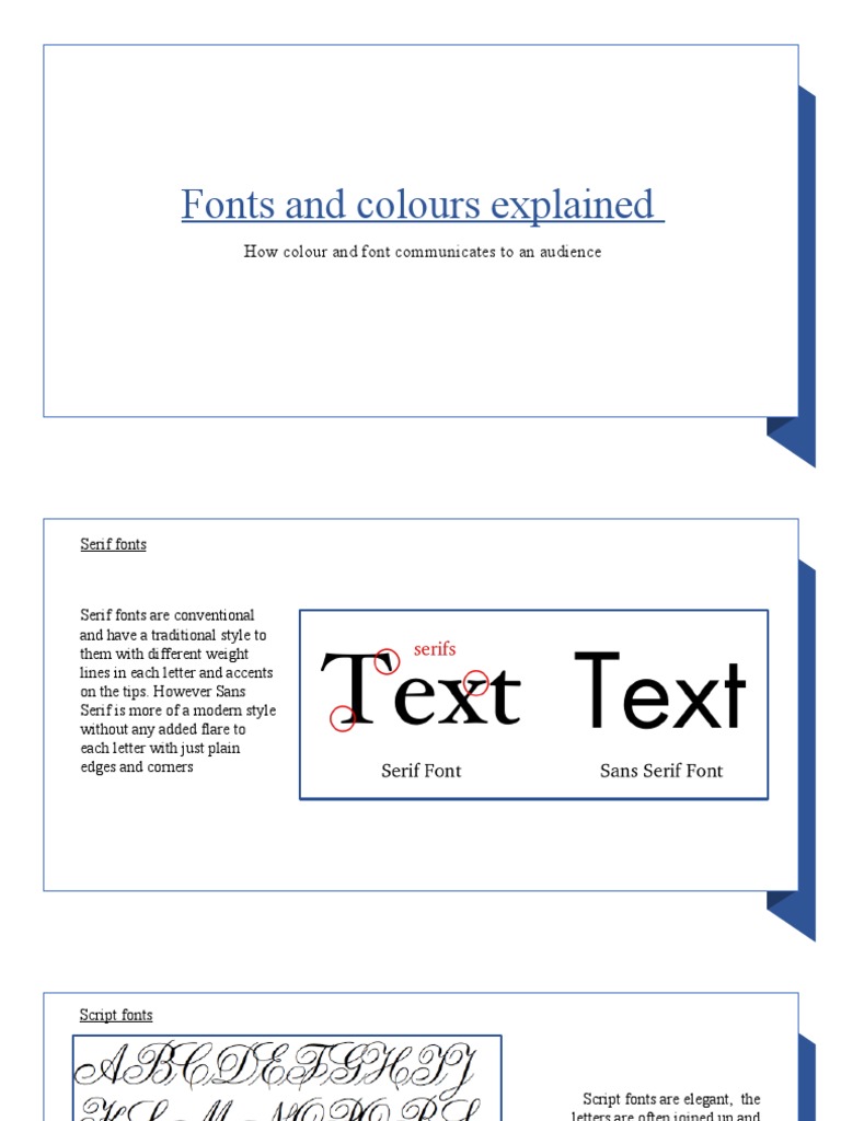 Fonts and Colours Explained: How Colour and Font Communicates To An ...