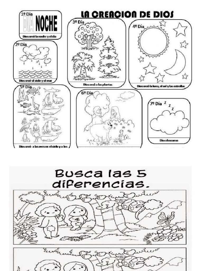 La Creacion de Dios en 7 Dias | PDF