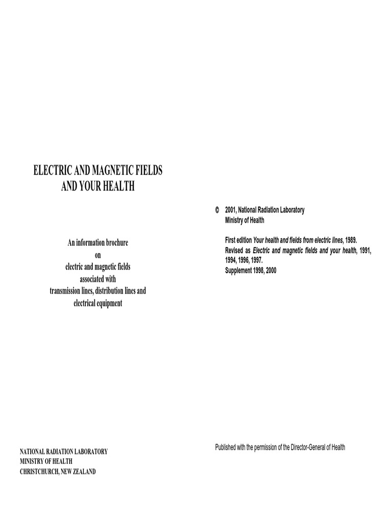 Appendix - 6 - Electric - and - Magnetic - Fields - and - Your - Health HD - Nou | PDF ...