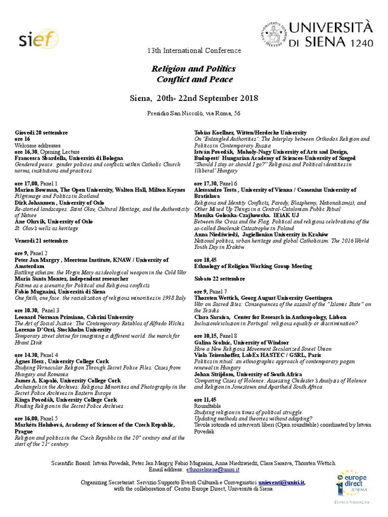 Programma Sief | PDF | Religion And Belief