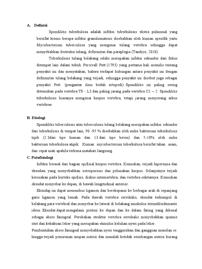 LP Spondilitis TB 19 | PDF