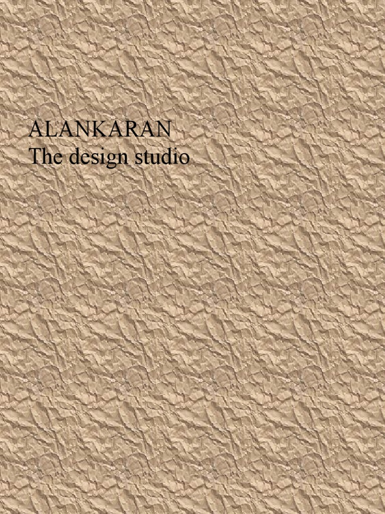 Alankaran The Design Studio | PDF